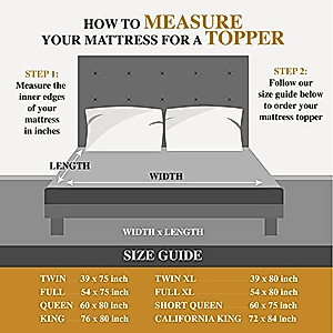 Extra Thick Pillow Top 3 Inch Mattress Topper Queen Size for Firm Mattress, Cooling Fluffy Cotton Hotel Mattress Bed Topper for Cloud Like Sleep & Back Pain, Plush Soft Pad, Fit to 6”-22” Mattress