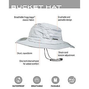 FROGG TOGGS Bucket Hat, Waterproof, Breathable, Sun Protection