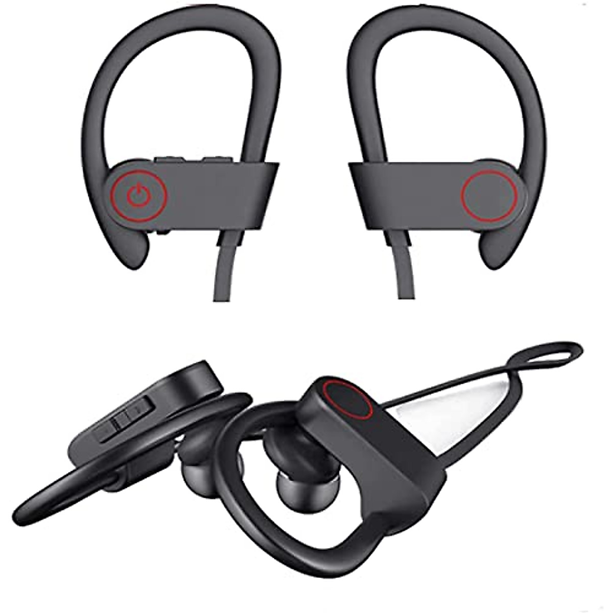 Xicks Bluetooth Headphones CVC 6.0 Noise Cancelling with Microphone Bass HD Stereo Bluetooth Earphones Gym Sports Wireless Earbuds