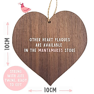 Manta Makes Chance made us Colleagues Fun and Laughter Novelty Wooden Hanging Heart Leaving Gift Plaque Work Friendship Sign