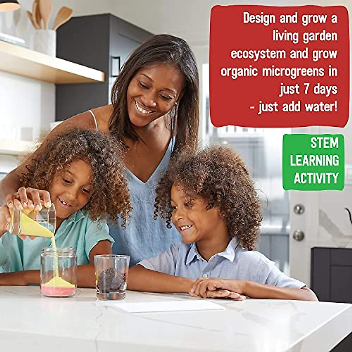 Back to the Roots Organic Kids Terrarium Grow Kit - Easy-to-Use DIY Set for All Ages Small