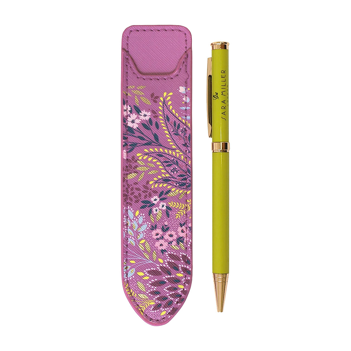Portico Designs Ballpoint Pen with Pouch Set Sara Miller London Gift Boxed Writing Set, 2-Pieces, Haveli Gardens