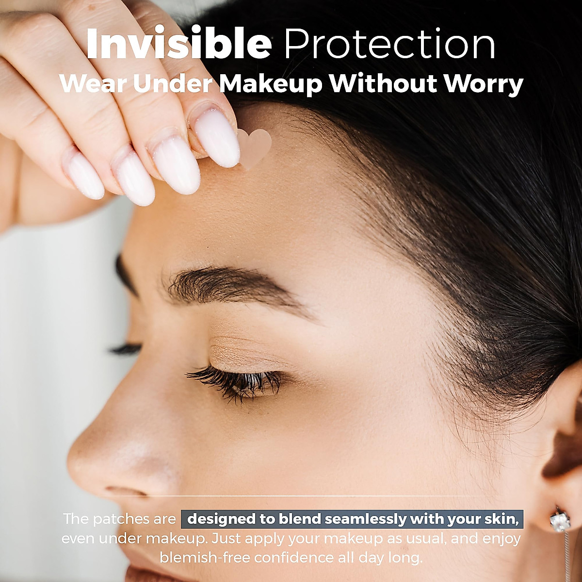 MEDca Acne Patches for Face - Hydrocolloid Bandages (56 Count) Pimple Patches for Face in Hearts & Stars, Acne Spot Treatment Care for Face & Skin Spot Patch Conceals Zits, Acne and Blackheads