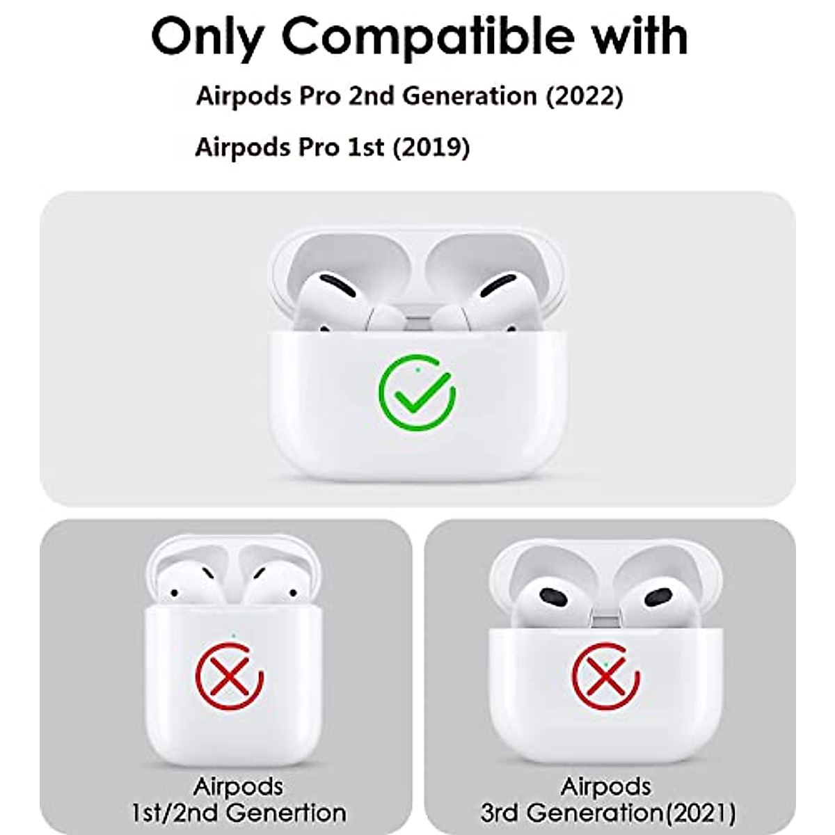 OTOPO Compatible AirPods Pro 2nd/1st Generation Case Lock Leopard Women, Double Secure Lock Clip Hard Shockproof Shell Protective iPods Pro 2 Cover Girl with Keychain for Apple AirPod Pro 2nd Gen Case