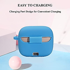 LiZHi for JBL Tune 230NC TWS Case Cover, Soft Silicone Skin Cover Shock-Absorbing Protective Case with Keychain for JBL Tune 230NC TWS True Wireless Headphone, Black