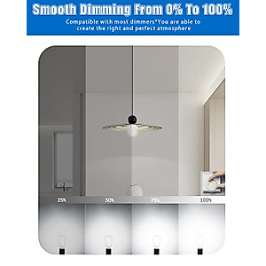 MASTERY MART 10 Pack Vintage LED Edison Bulbs, E26 Led Bulb 5.5W Equivalent to 60W, Dimmable, 4000K Cool White, High Brightness ST58 Antique LED Filament Bulbs, Clear Glass