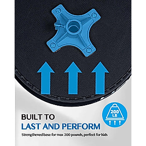 STRICH Drum Stool Set, Padded Seat Height Adjustable Drum Throne with 5A Drumsticks for Adults Beginner Drummers, SDB-10 Standard