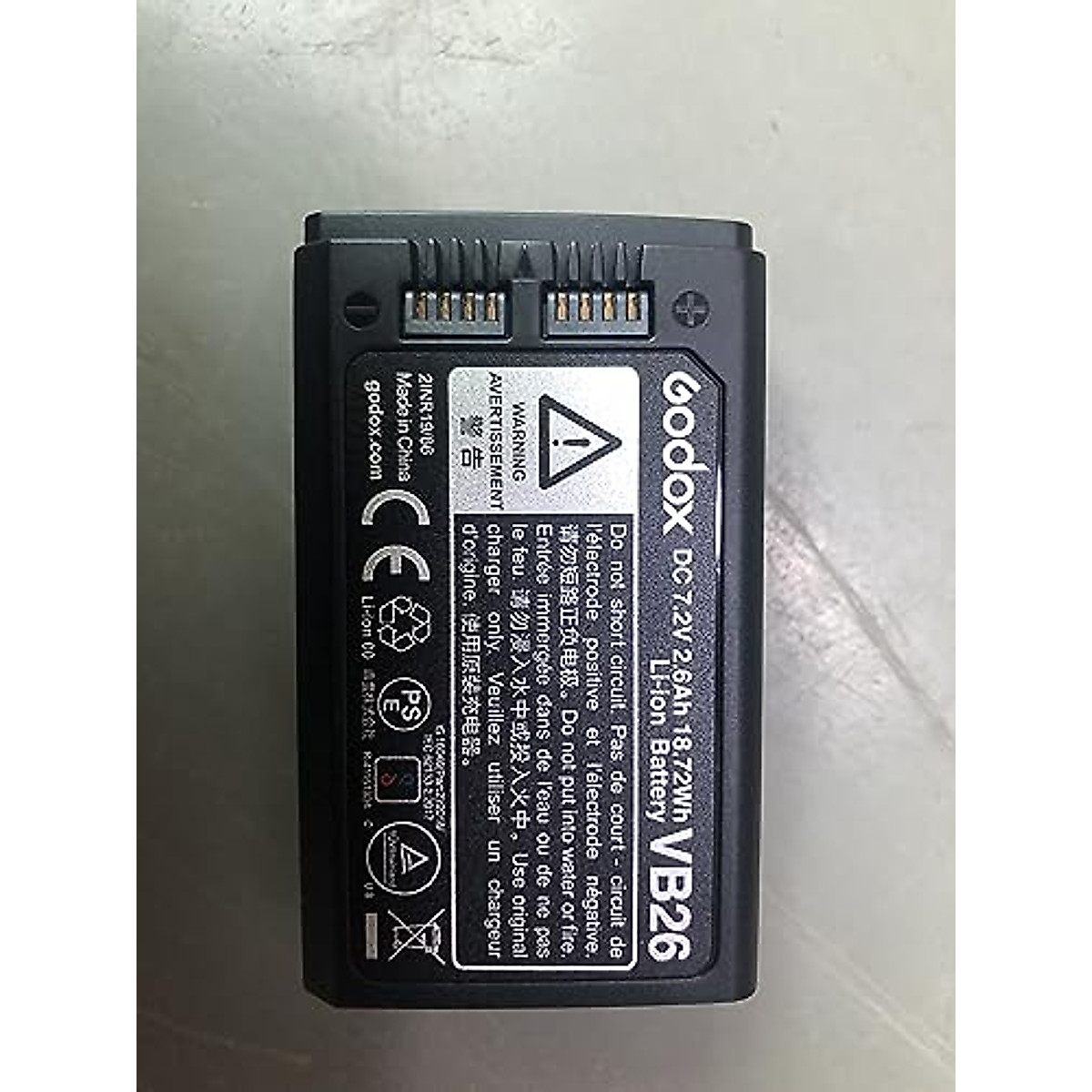 GODOX V1 Battery VB26A VB26B VB26 Battery Replacement for V1S V1C V1N V1F V1O V1P V860III-S V860III-C V860III-N V860III-F V860III-O V850III AD100PRO Camera Flash Speedlite