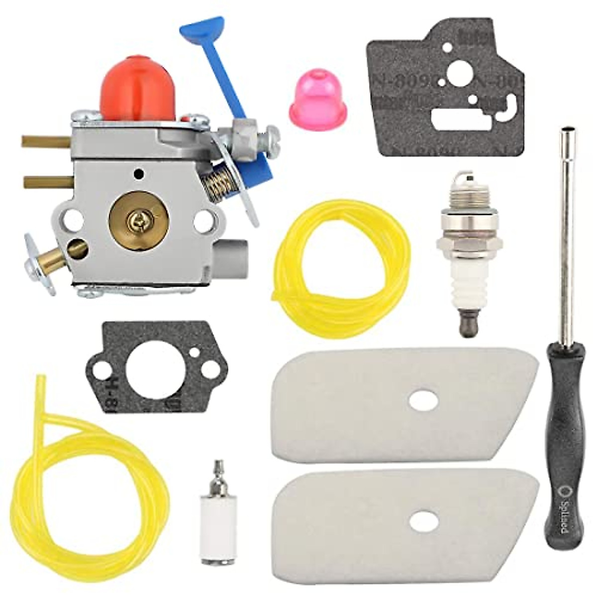 128LD 128CD Carburetor for Husqvarna 125C 125L 125E 125LDX 128LD 128L 128LDX 124C 124L 128C String Trimmer Brush Cutter Rep C1Q-W38 545081850 Craftsman 358791980 358792010 358792011 w Replacement Kit