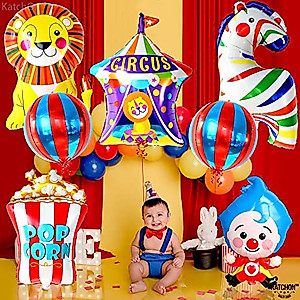 KatchOn Circus Balloons for Carnival Theme Party Decorations, 7 Count, Perfect for Birthday Parties