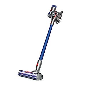 Dyson V8 Motorhead Extra Cordless Stick Vacuum Cleaner, for Home, Powerful Suction, Ergonomic Handle, Cordless, Built-in Battery, Lightweight, Height Adjustable, Machine Filtration-Blue (Renewed)