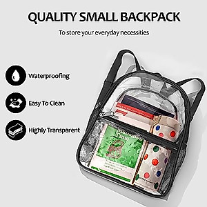 emissary Clear Backpack Stadium Approved, Heavy Duty Clear Backpacks For School, Clear Bookbag For School, See Through Backpack, Clear Plastic Backpack, Clear Concert Backpack, Transparent Backpack