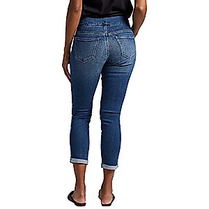 JAG Jeans Women's Amelia Mid Rise Pull On Slim Ankle Jeans, Kodiak Blue, 12