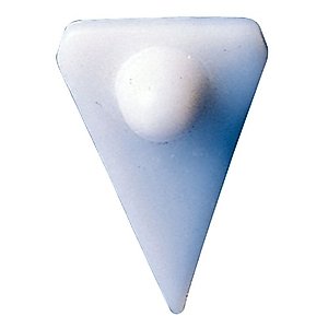 SP Bel-Art Spinvane Teflon Triangular Magnetic Stirring Bar; 5.6 x 9.6 x 4.8mm, Fits 1 ml Vials, White (F37134-0000)