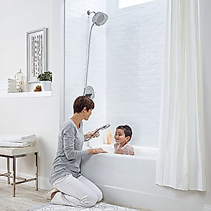 American Standard 9038254.002 Spectra Plus Duo 4-Function 2-in-1 Handheld and Fixed Shower Head 1.8 GPM, Polished Chrome