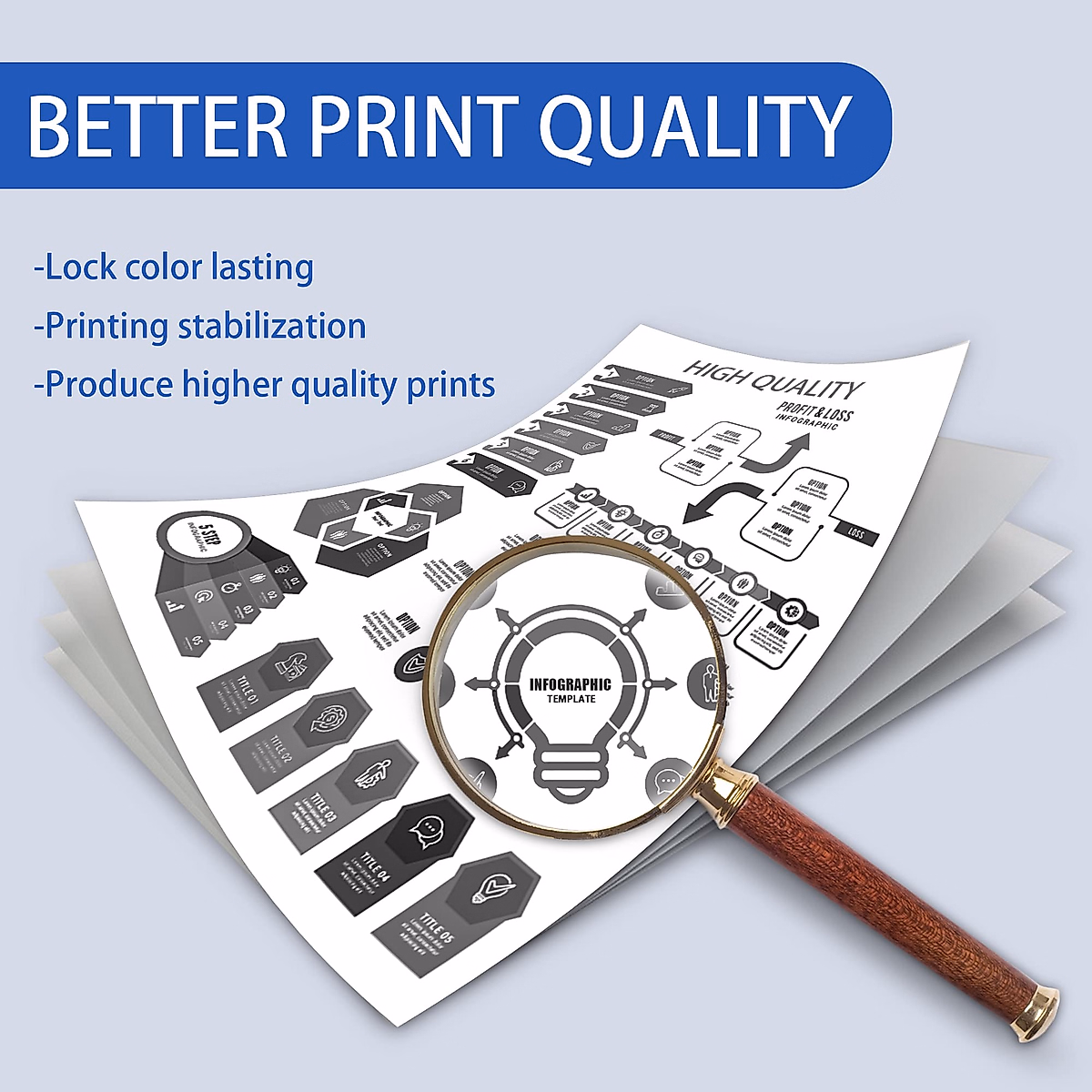 TN660 High Yield Toner Cartridge Replacement for Brother TN660 TN-660 to Use with HL-L2320D HL-L2360DW HL-L2340DW HL-L2380DW DCP-L2540DW MFC-L2740DW Printer (Black,1 Pack)