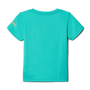 Columbia Youth Boys Terminal Tackle PFG LGF Short Sleeve, Electric Turquoise/Bright Nectar, X-Large
