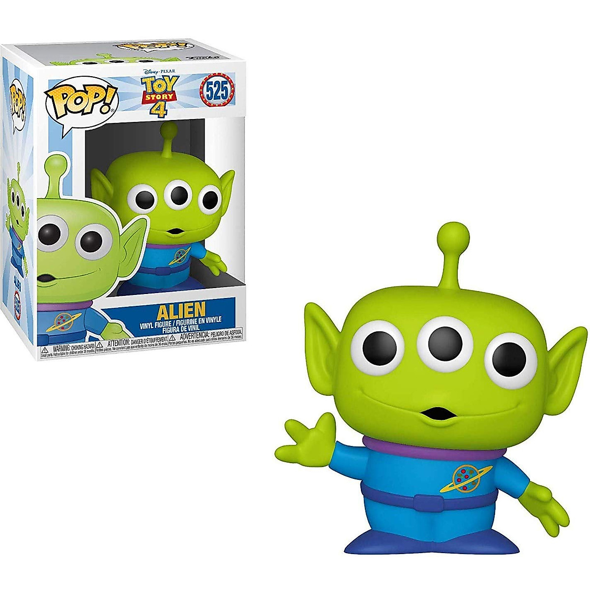 Disney Pixar: Toy Story 4 - Alien Funko Pop! Vinyl Figure (Includes Compatible Pop Box Protector Case)
