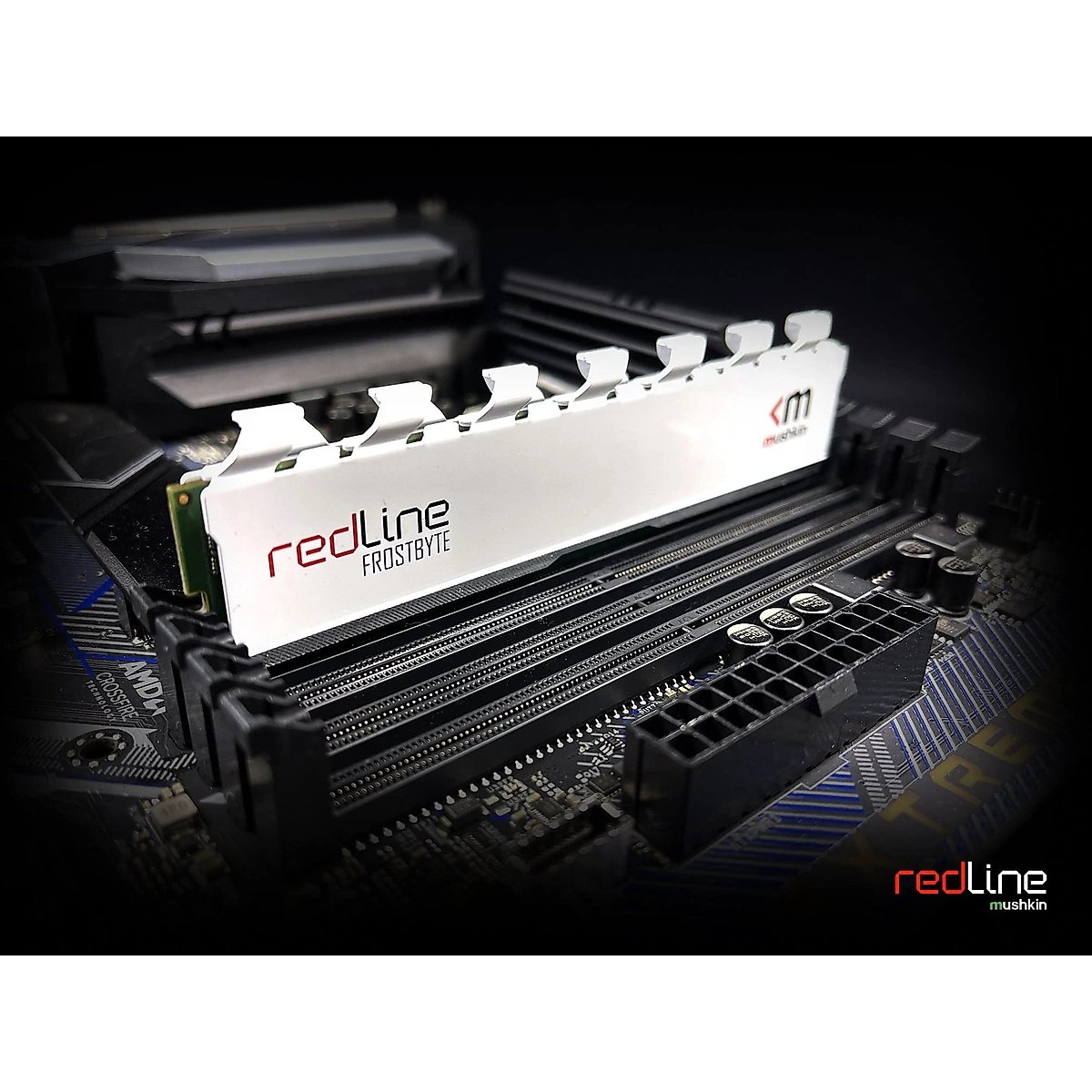 Mushkin Redline White - DDR4 UDIMM - 64GB (2x32GB) 3200MHz CL-14-288-pin1.4V Desktop Ram - Non-ECC - Dual Channel - FROSTBYTE Heatsink (MRD4U320EJJP32GX2)