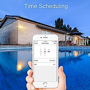 Smart Light Switch, WiFi Smart Double Switch Button, Compatible with Alexa and Google Home, Remote Control with Timing Funtion, No Hub Required,Smart Life APP Provides Control from Anywhere