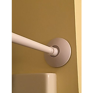 Safety Innovations Stay-Put Shower Curtain Rod Mount, 2 Pack