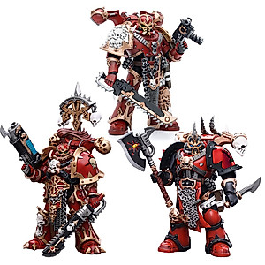 JOYTOY 1/18 Action Figures Warhammer 40k Mecha Model Chaos Space Marines Set-of-3
