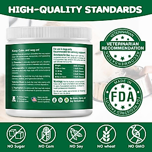 ziehooGe Dog Calming Chews - Anxiety Relief Treats, Hemp Chews for Dogs Separation, Stress Relief, Sleep Calming Aid Chicken Flavor Dog Supplements 120 Chews