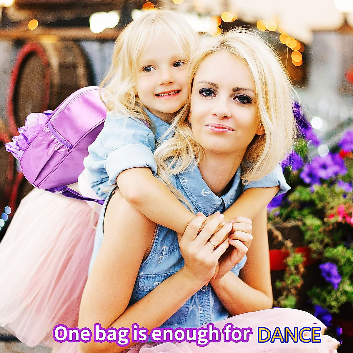 WUHBJJXY PREMIUM 20L FASHIONAL MULTIFUNTIONAL PURPLE KIDS DANCE BAG,KIDS BALLET BACKPACK ,Toddler Dance Bags,LARGE STORAGE CAPACITY