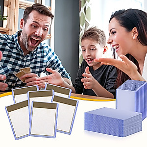 100 Pieces Baseball Card Holder Sleeve Plastic Hard Card Sleeve Plastic Card Protector Holder for Baseball Card, Football Card, Sport, 3 x 4 Inch (Clear)