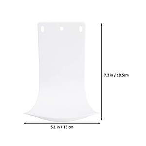 Alipis 5 pcs Plastic Water Tray Kitchen Scrubber Holder Hand Dispenser Tray bathrub Tray soap Dispenser drip Tray soap Dispenser Trays Foam Dispenser Tray Wall-Mounted White Cup Holder