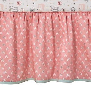 Lambs & Ivy Little Spirit 3-Piece Crib Bedding Set - Blue, Gray, White, Coral