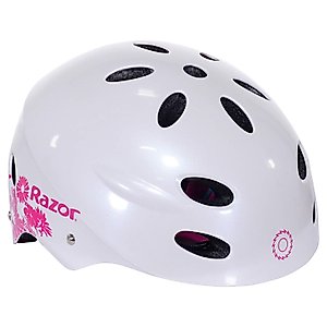 Razor V-12 Child Multi Sport Helmet, Pearl White, one Size
