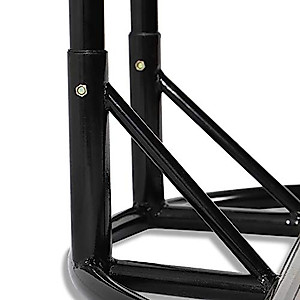 LeisureMod 2 Person Hanging Double Swing Chair, X-Large Wicker Rattan Egg Chair with Stand and Cushion for Indoor Outdoor Patio Garden (Charcoal Blue)