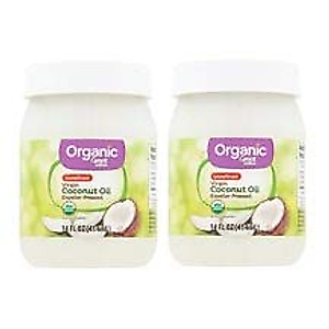Great Value Organic Unrefined Virgin Coconut Oil, 14 fl oz (Pack of 2)