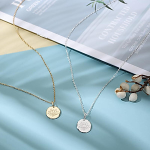 HOPE LOVE SHINE New Beginnings Lotus Flower Necklace for Women - Divorce, Addiction Recovery, Graduation & Sobriety Gifts for Women - Gift Ready Lotus Pendant, Sterling Silver Necklace