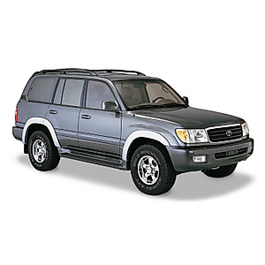 Bushwacker Cutout Pocket/Rivet Style Rear Fender Flares | 2-Piece Set, Black, Textured Finish | 30002-07 | Fits 1965-1984 Toyota Land Cruiser