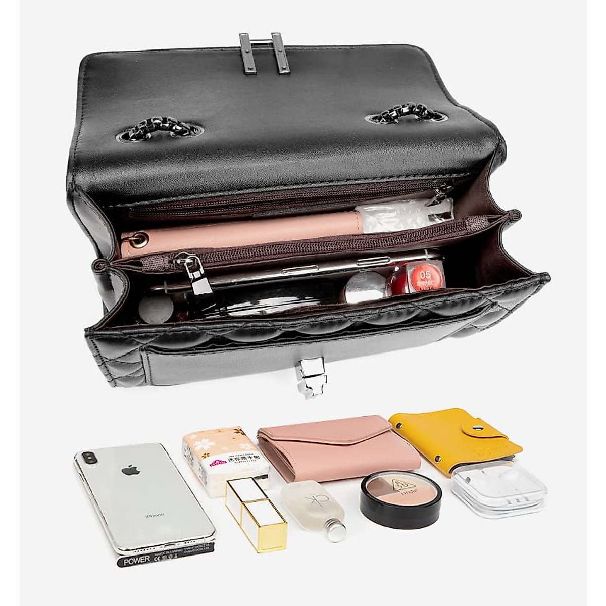 Vintage Women's Leather Tote Handbag Top Handle Bag Shoulder Bag Designer Wallet Crossbody Bag