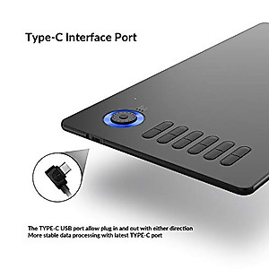 Digital Drawing Tablet VEIKK A15Pro Graphics Pen Tablet 10 x 6 Inch Graphics Tablet with 12 Shortcut Keys and 1 Quick Dial,Supports Tilt Function,for MAC/Win/ Linux / Android OS (Blue)