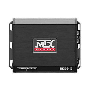 MTX Terminator TNP212D2 1200 Watt 2 Ohm Dual 12 Subwoofers/Sub Box/Amp Package Bundle with Rockville RXC2D 2 Farad Stiffening Power Capacitor & RWK81 Amp Installation Wire Kit (3 Items)