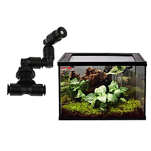 360 Degree Adjustable Misting Nozzle Water Sprayer for Reptiles Amphibians Terrarium Tank Cooling System