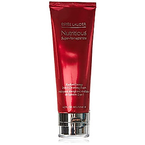 Estee Lauder Nutritious Super-Pomegranate Radiant Energy 2-In-1 Cleansing Foam, Full Size, 4.2 Fl Oz