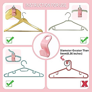 YIXINJIAJU Clothes Hanger Connector Hooks 100Pieces, Thicken, Load 30 Pounds, Used in Closet Space Savers and Organizer Closets