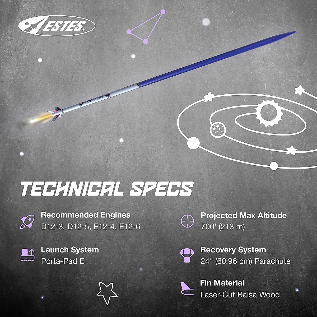 Estes 1295 Mean Machine Flying Model Rocket Kit