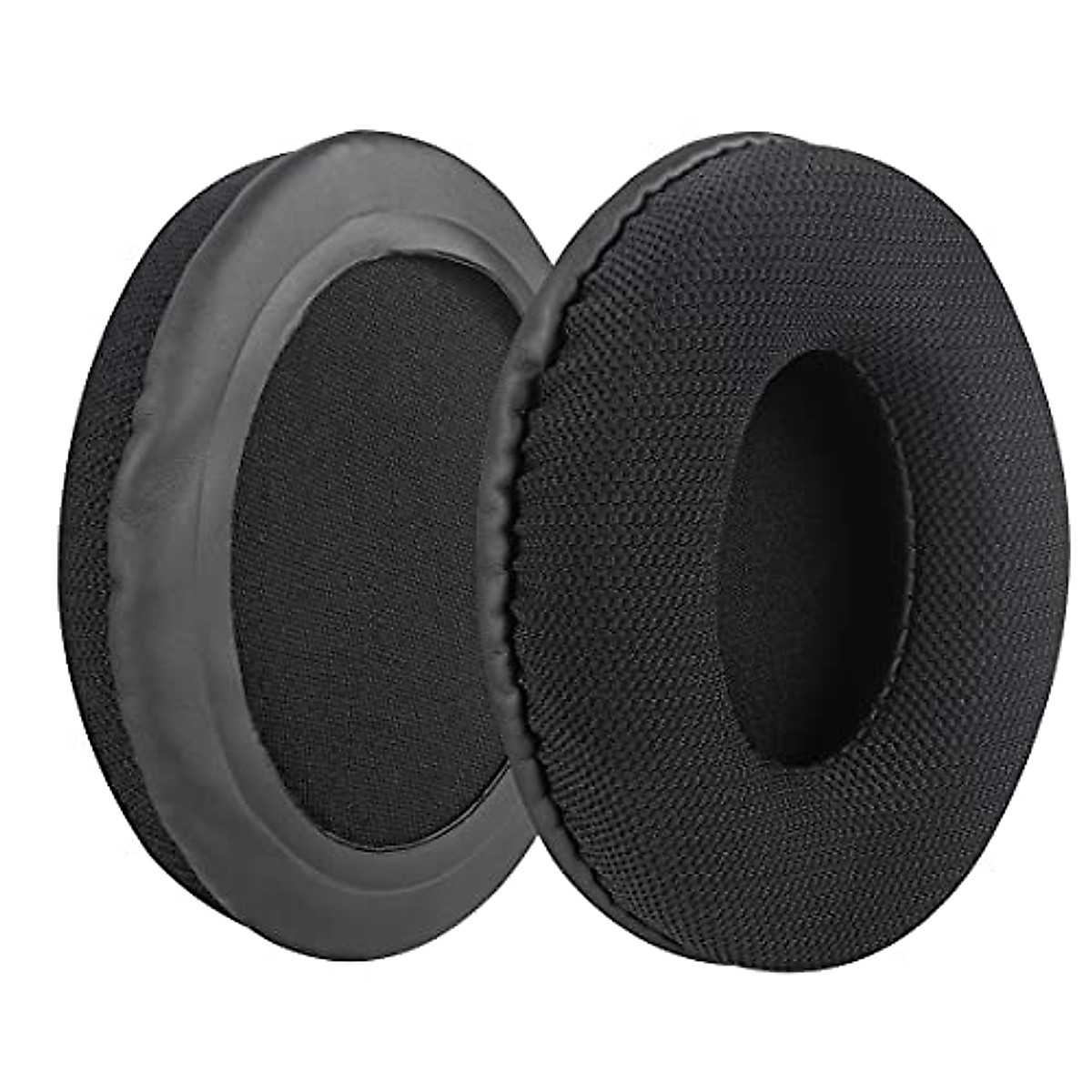 Geekria Comfort Mesh Fabric Replacement Ear Pads for Turtle Beach Ear Force XP500, XP400, XP300, XO Four, XO Three, XO ONE Gaming Headphones Ear Cushions, Ear Cups Cover Repair Parts (Black)