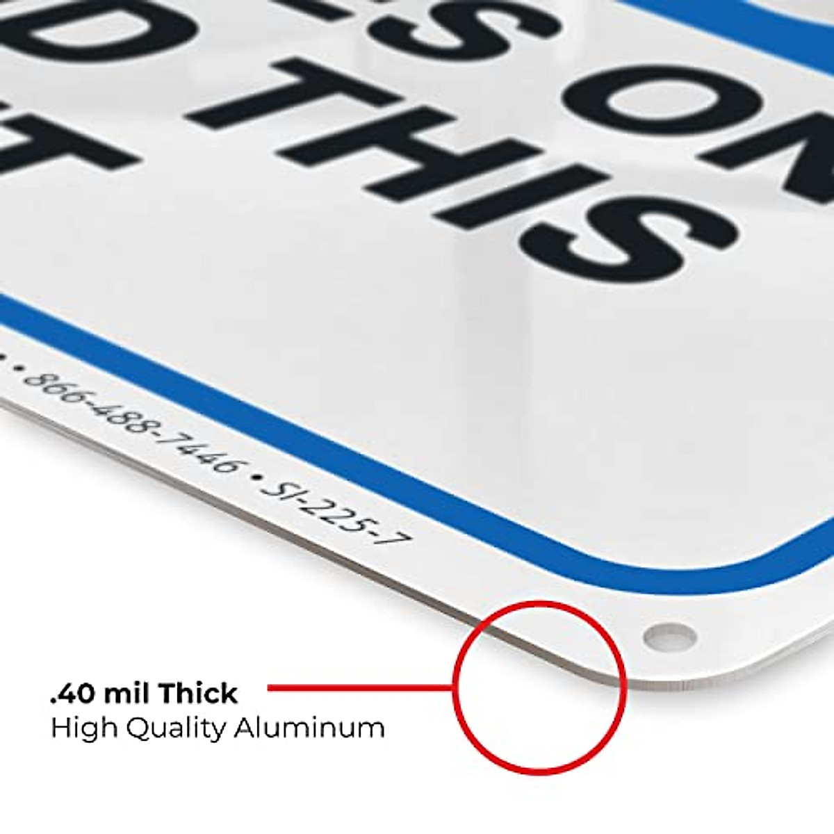 Notice Employees Only Beyond This Point Sign, 10x7 Inches, Rust Free .040 Aluminum, Fade Resistant, Made in USA by Sigo Signs