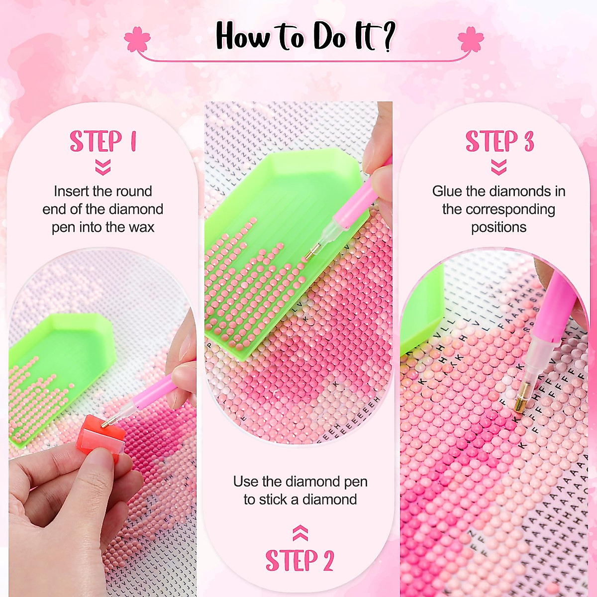 Fairy Angel Girl Sad Angel DIY 5D Diamond Painting Kits Full Drill, Diamond Painting Kits for Adults, Crystal Embroidery Cross Stitch Mosaics Art for Home Wall Decoration Round Drill 30x40cm