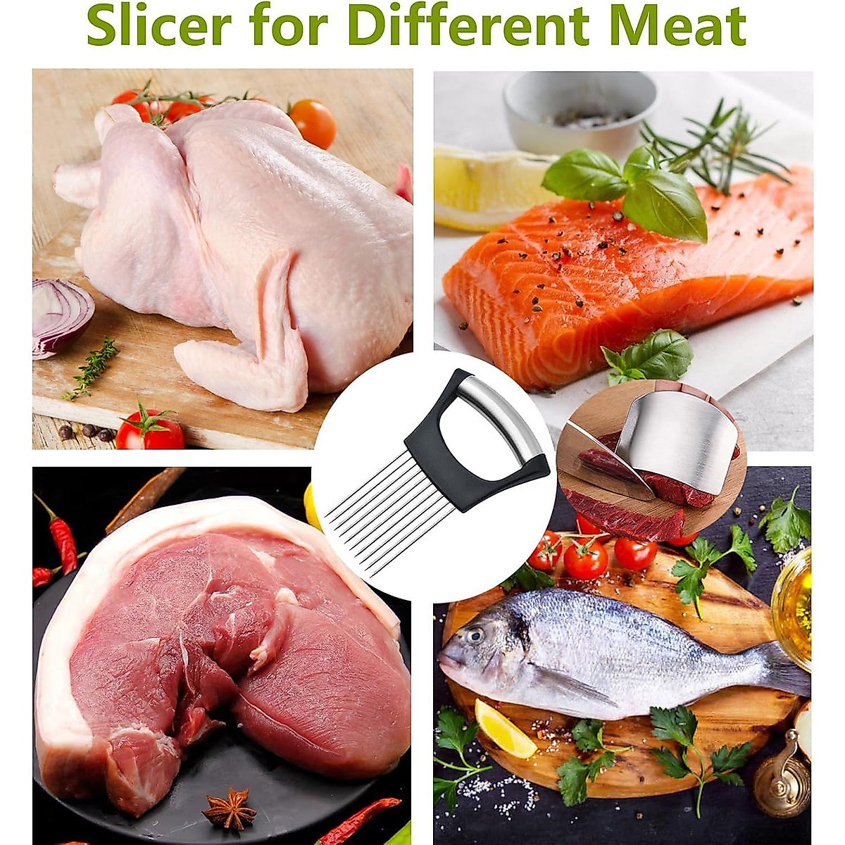 JK-GMTE Finger Guards for Cutting, 2 Pcs Stainless Steel Finger Protector for Cutting Food, Knife Guard, Chopping Protector for Dicing and Slicing in Kitchens