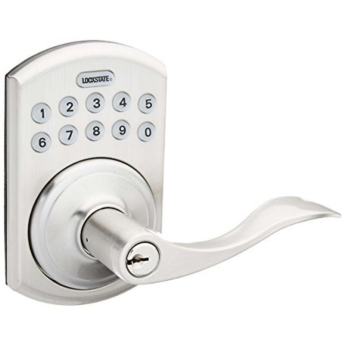 Residential WiFi Lever in Satin Nickel