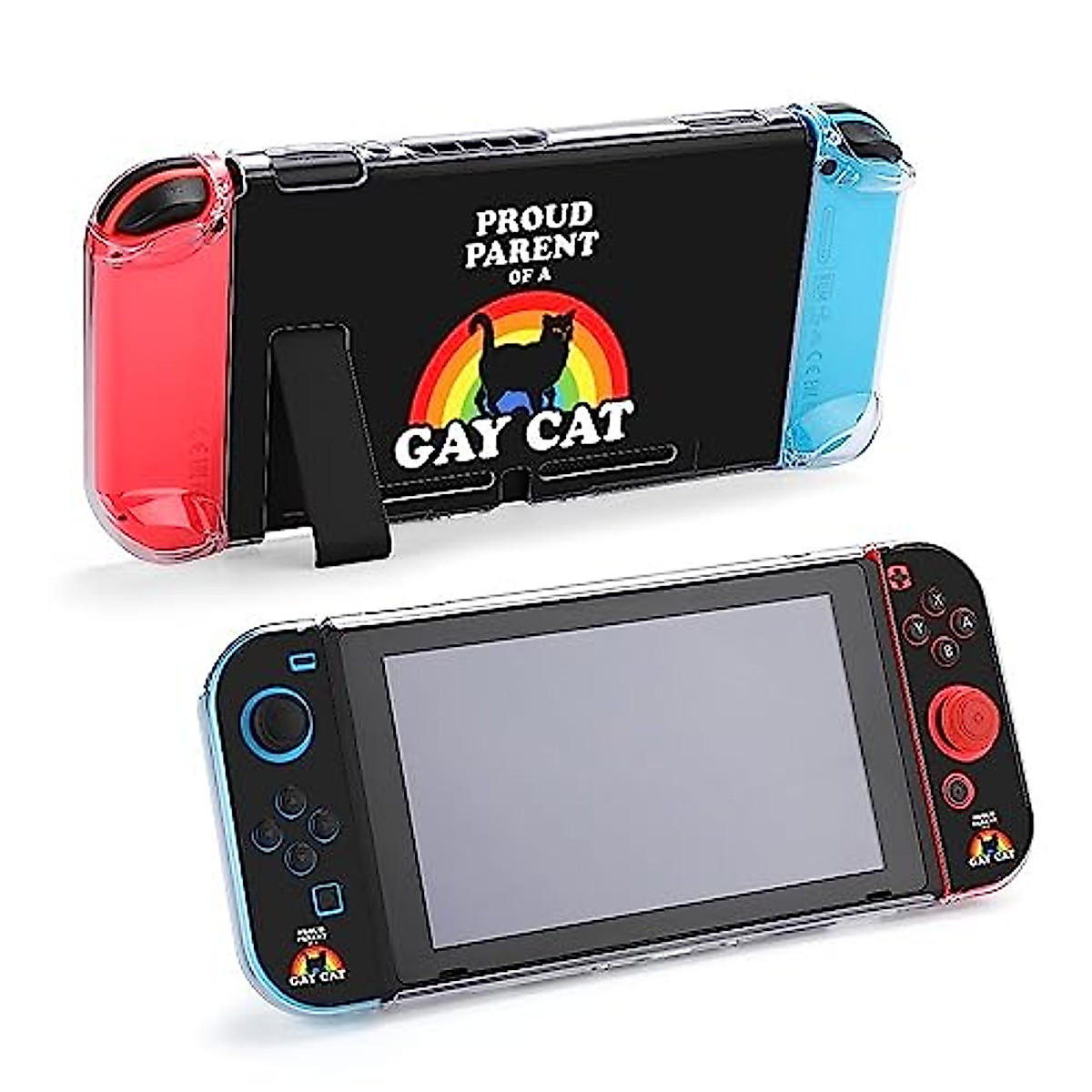 Proud Parent of A Gay Cat Cute Protective Cover for Switch Anti-Scratch Shock-Absorption Case