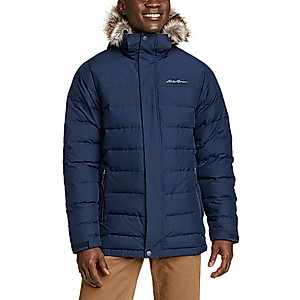 Eddie Bauer Men's Boundary Pass Down Parka, Medium Indigo, Large